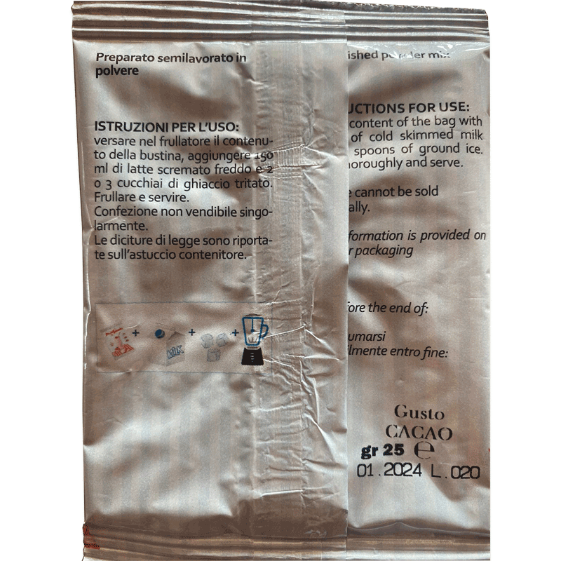 Milkshake de Cacao - Ciocolata Antico Eremo, plic 25 gr